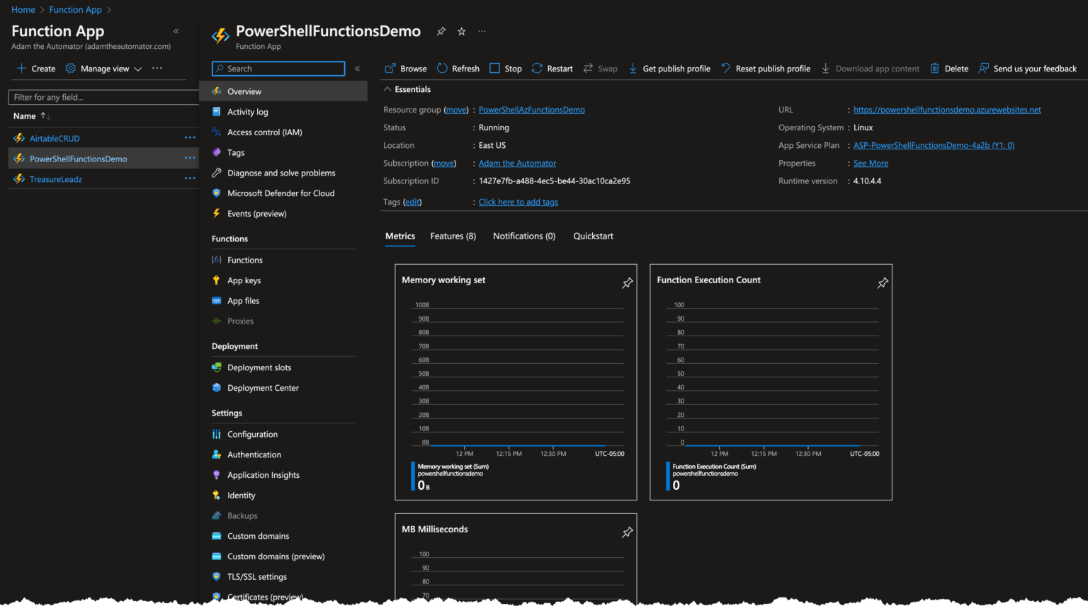 Building Powershell Azure Functions With Vs Code Series