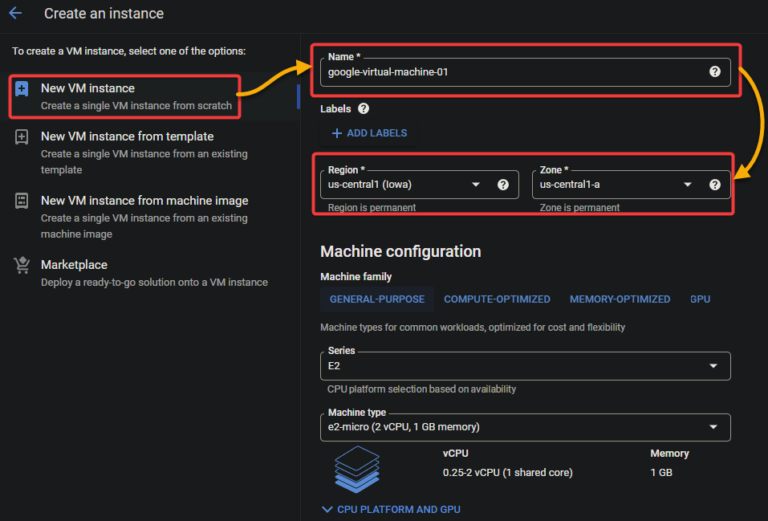 How to Create a Google Virtual Machine