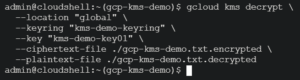 Google Key Management (GCP KMS) : Getting Started Guide