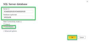 How to Use the Power BI Direct Query Functionality