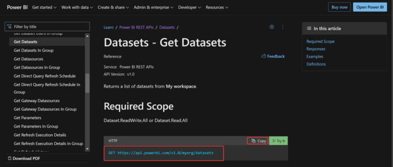 Connect & Analyze Your Data with the Power BI API