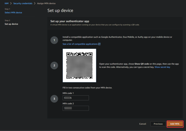 How to Set up AWS Multi-Factor Authentication (AWS MFA)