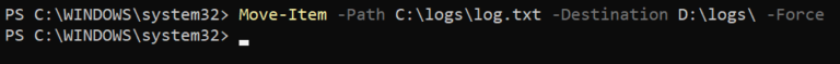 Powershell Move File In Action With Move Item
