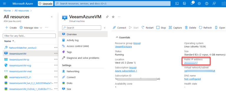 How to Back up & Restore Azure VMs with Veeam azure Backup