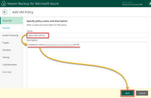 How to Back up & Restore Azure VMs with Veeam azure Backup