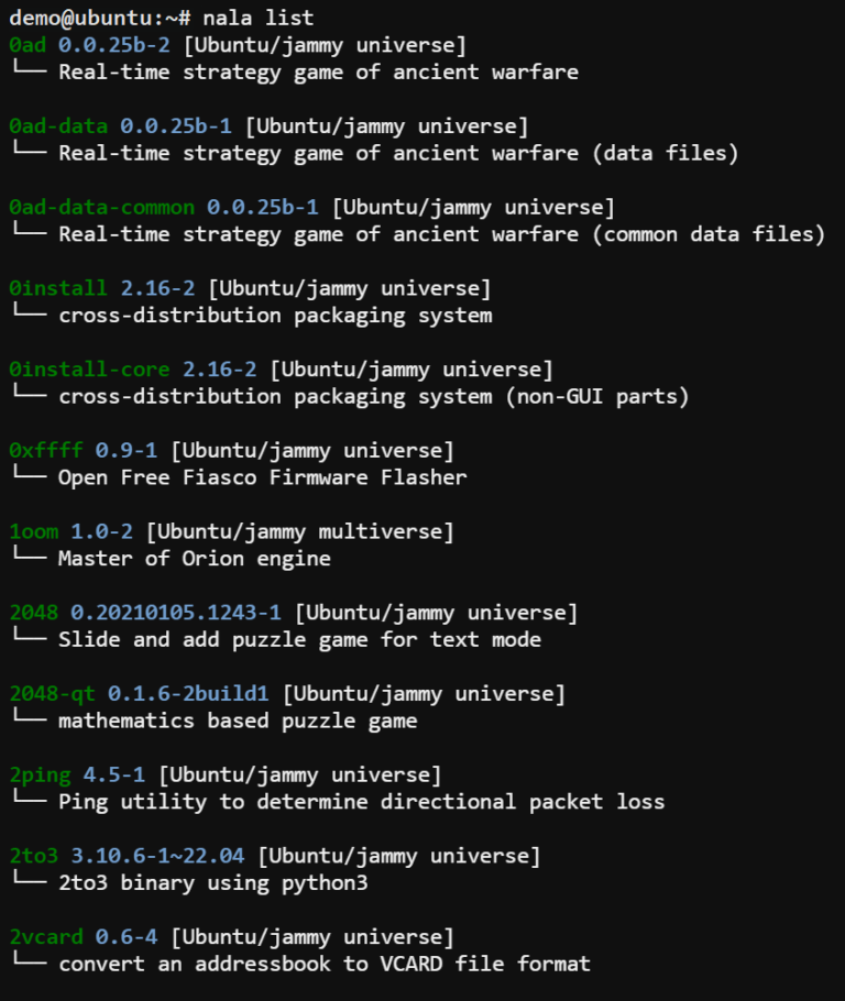 Nala APT - to Install and Use on Ubuntu