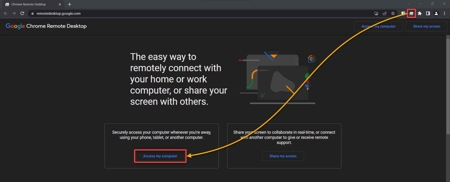 How to Set up the Chrome Remote Desktop Access Extension