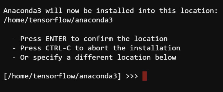 How to Install Tensorflow with Anaconda on Ubuntu
