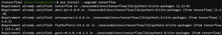 How to Install Tensorflow with Anaconda on Ubuntu