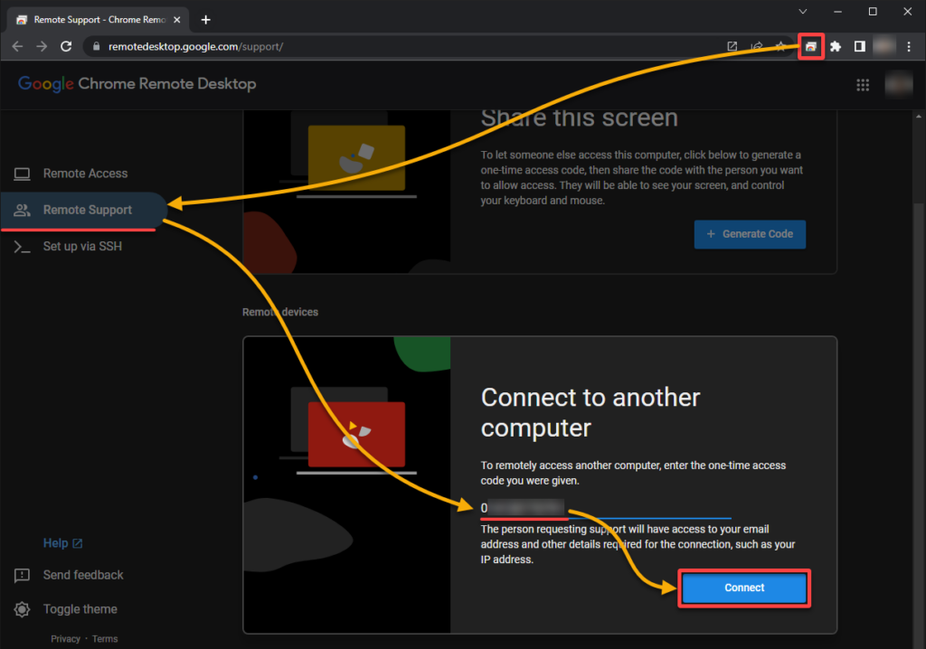 How to Set up the Chrome Remote Desktop Access Extension