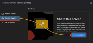 How to Set up the Chrome Remote Desktop Access Extension