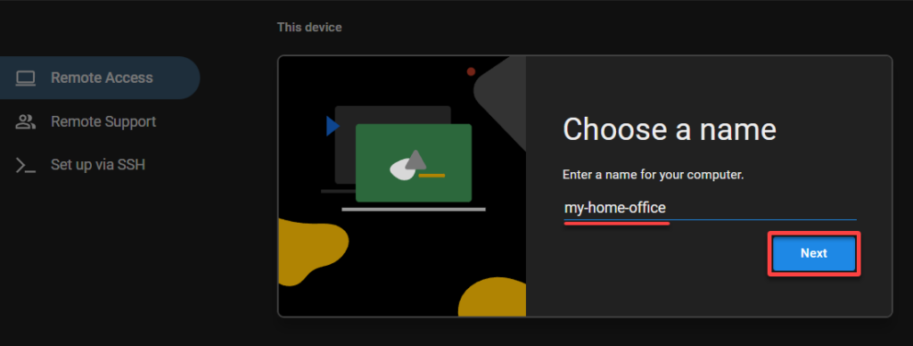 How to Set up the Chrome Remote Desktop Access Extension