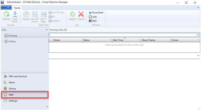 Discovering System Center Virtual Machine Manager (SCVMM)