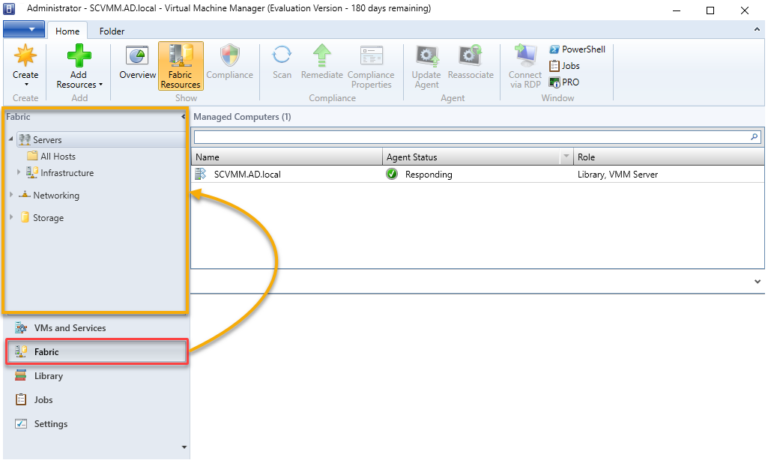 Discovering System Center Virtual Machine Manager (SCVMM)