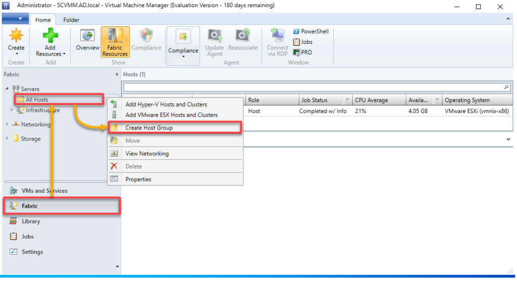 Discovering System Center Virtual Machine Manager (SCVMM)