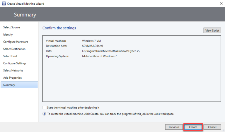 Discovering System Center Virtual Machine Manager (SCVMM)