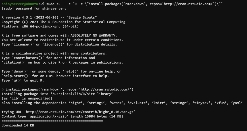 How To Install Shiny Server on Ubuntu
