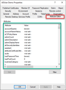 Extracting User Attributes from Active Directory