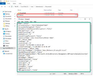 Extracting User Attributes from Active Directory