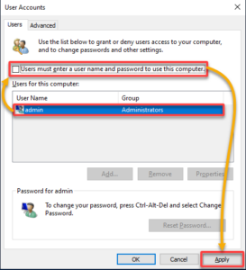 How to Enable Windows Auto Login