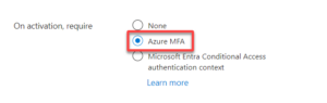 Using Azure AD Privileged Identity Management (JIT)