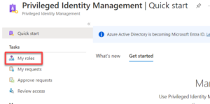 Using Azure AD Privileged Identity Management (JIT)