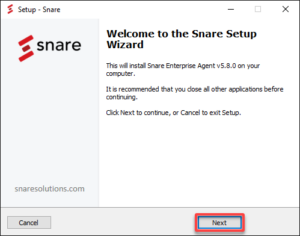 How to Set up the Snare Syslog Agent
