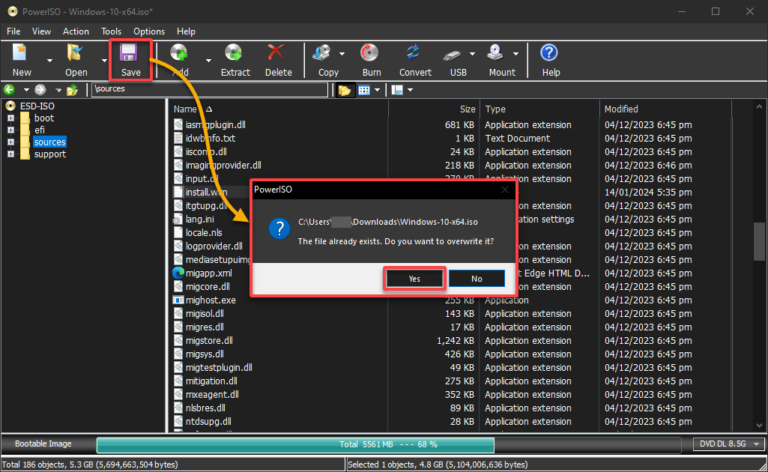 Learn to Convert install.esd to install.wim on Windows