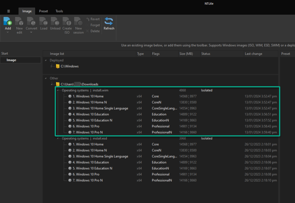 Learn to Convert install.esd to install.wim on Windows