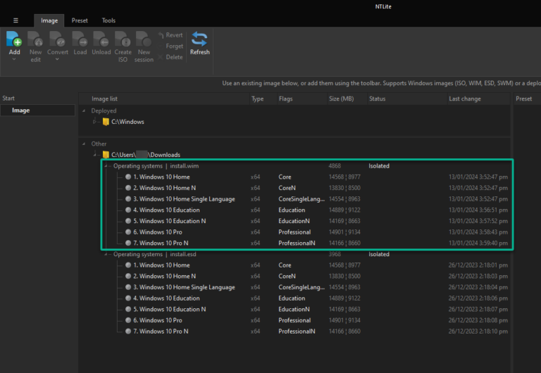 Learn to Convert install.esd to install.wim on Windows