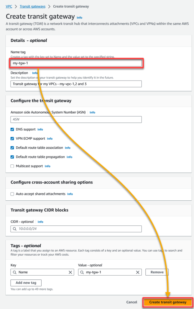 Getting Started with AWS Transit Gateway