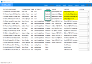Solve Azure AD Connect Errors via the Microsoft IdFix Tool