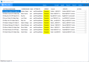 Solve Azure AD Connect Errors via the Microsoft IdFix Tool