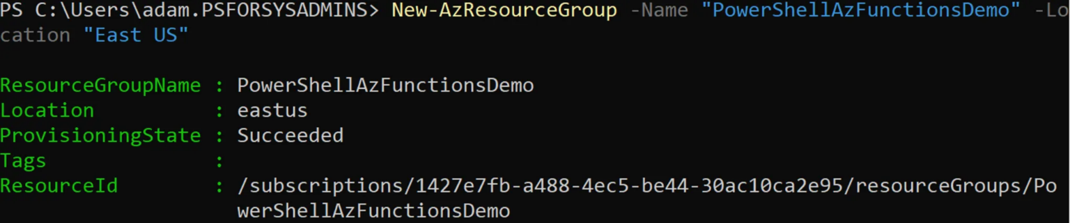 Creating an Azure Function to Run PowerShell in the Cloud